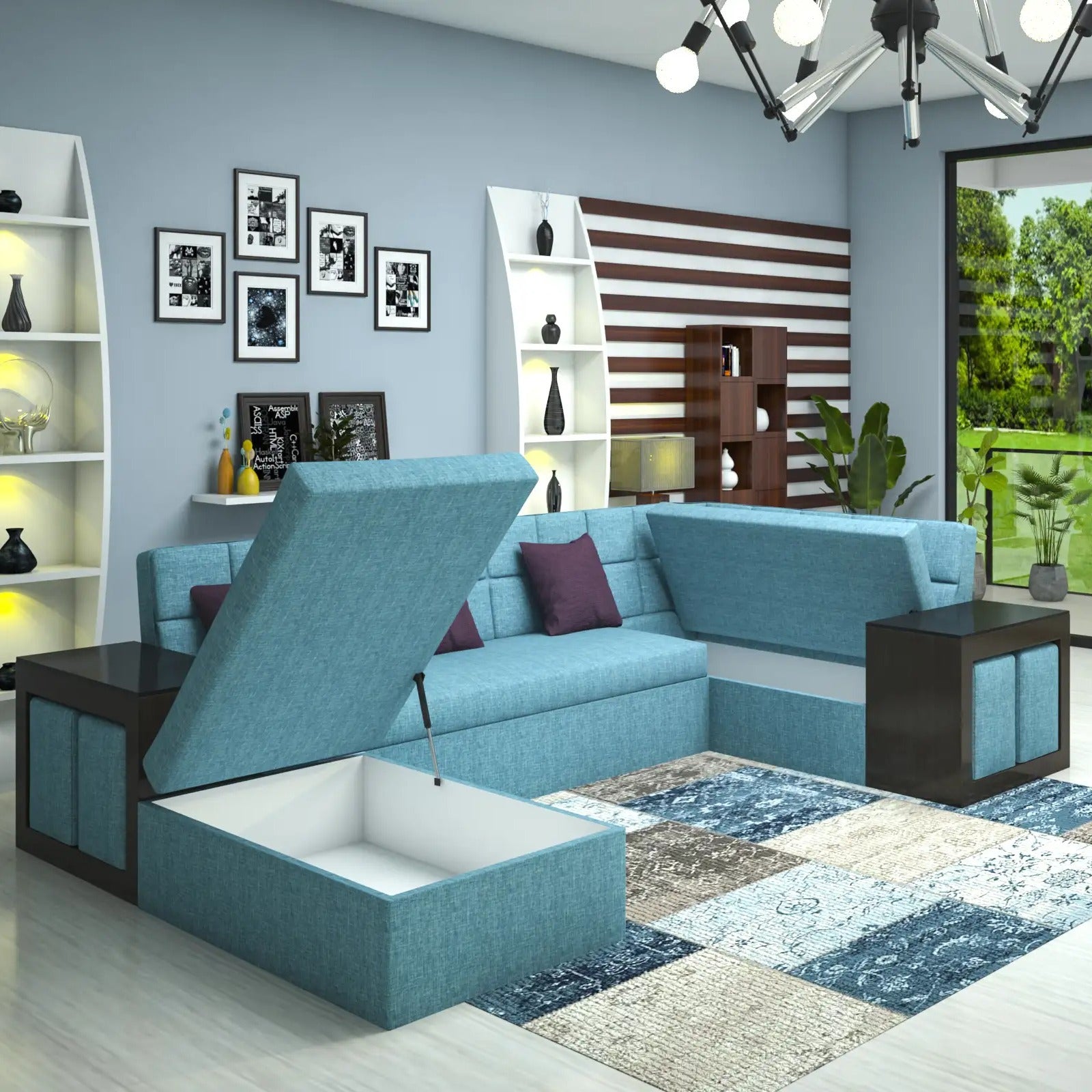 Shy Sectional Sofa Cum Bed – eTerior